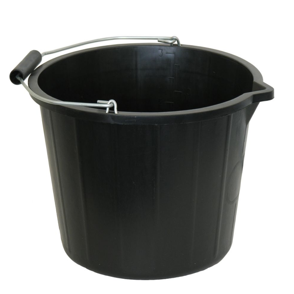 Builders Bucket Black – Ashley Plant Hire & Building Supplies
