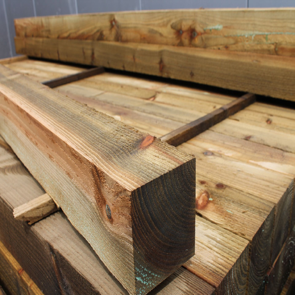 Wooden Posts Solid 2.4m x 100mm x 100mm – Ashley Plant Hire & Building ...
